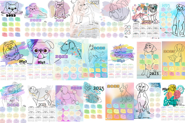 2023 Blissful Dog Calendar FREE Downloads - The Blissful Dog
