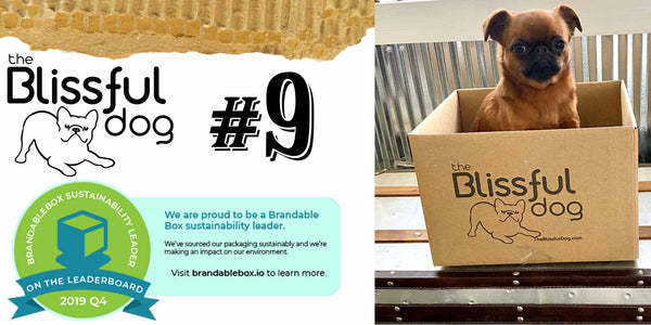 The Blissful Dog Won #9 on Brandable Boxes Environmental Leaderboard