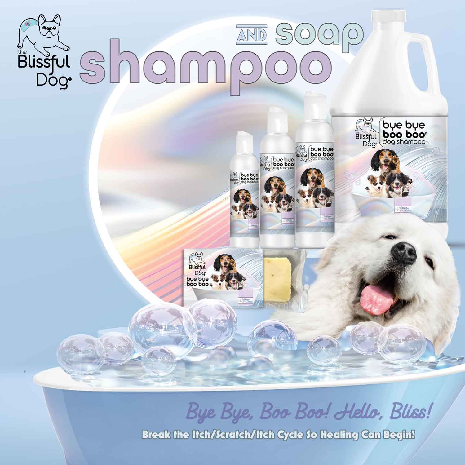 Bye Bye Boo Boo™ Herbal Dog Shampoo for Itchy Skin Irritations - The ...