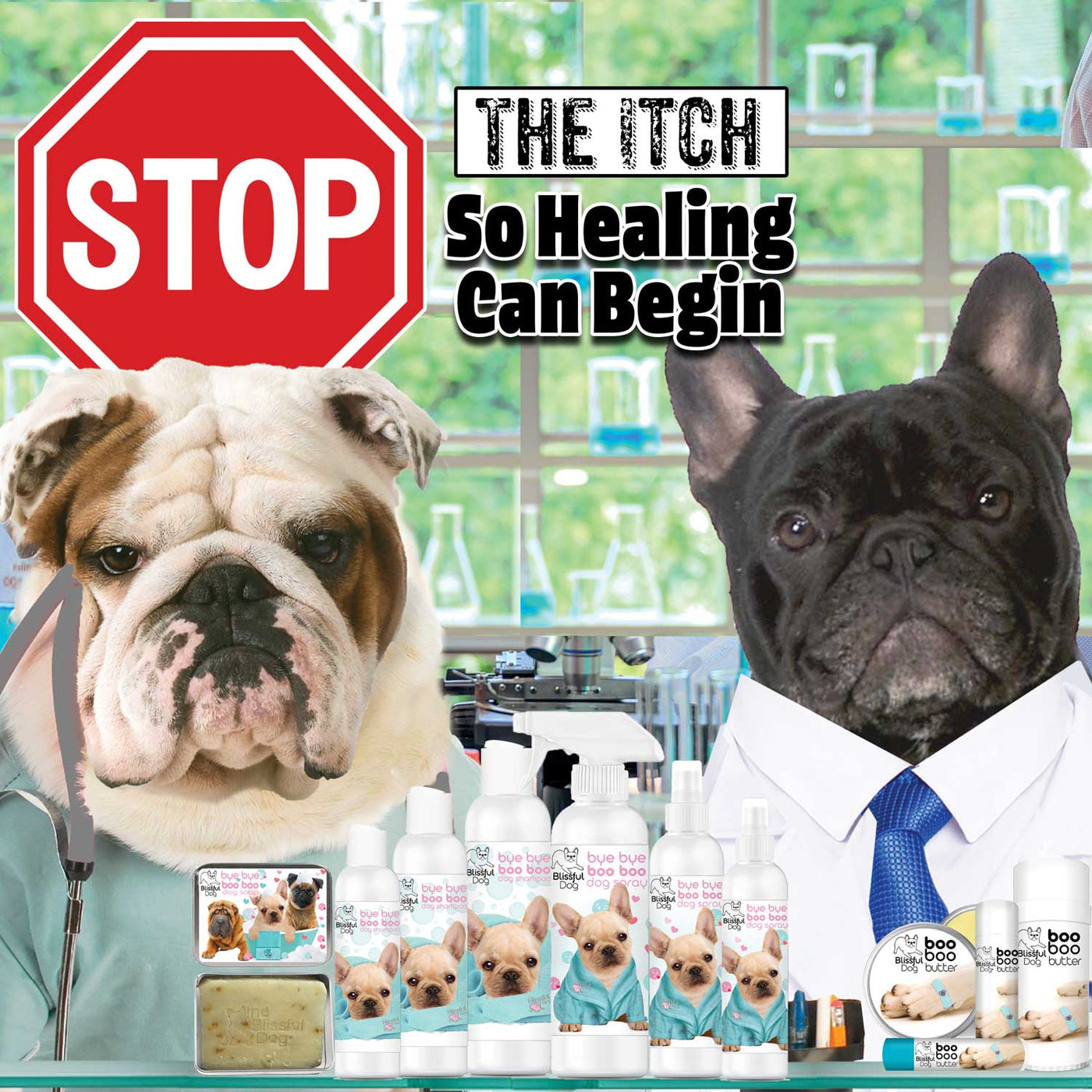 Bye Bye Boo Boo™ Natural Herbal Dog Spray for Itchy Dogs - The Blissful Dog