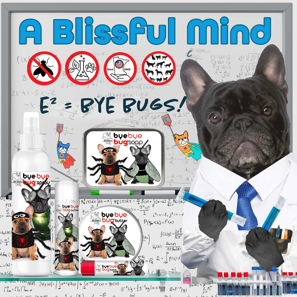 The Blissful Dog Bye Bye Bug™ Butter Blissfully Banishes Biting Bugs!