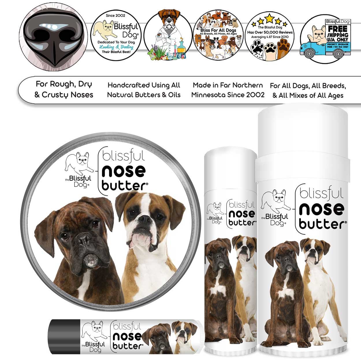 Shop The Blissful Dog Boxer Dog Collection for Your Boxer's Care