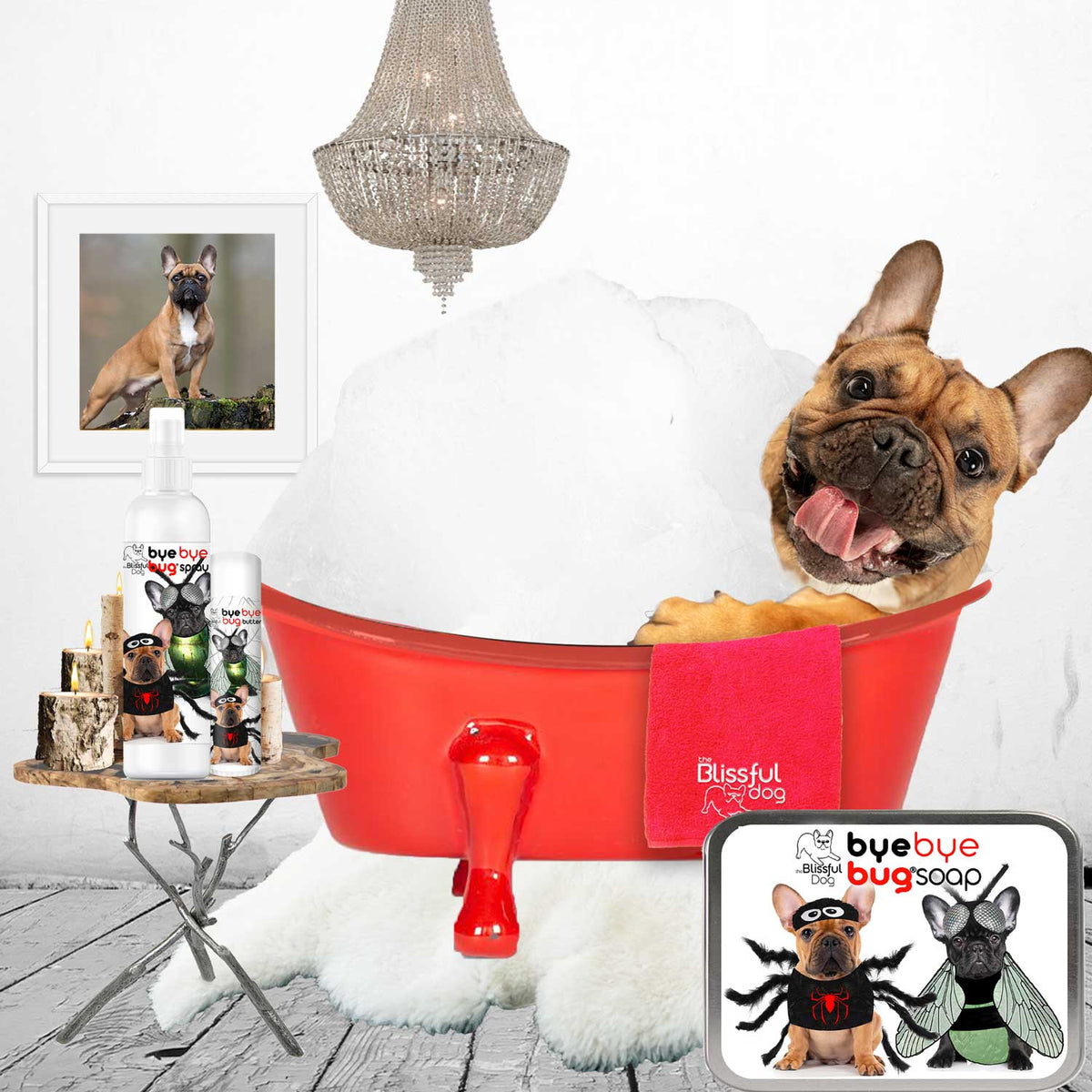 The Blissful Dog Bye Bye Bug™ Soap, Spray & Butter Bug Banishing Combo