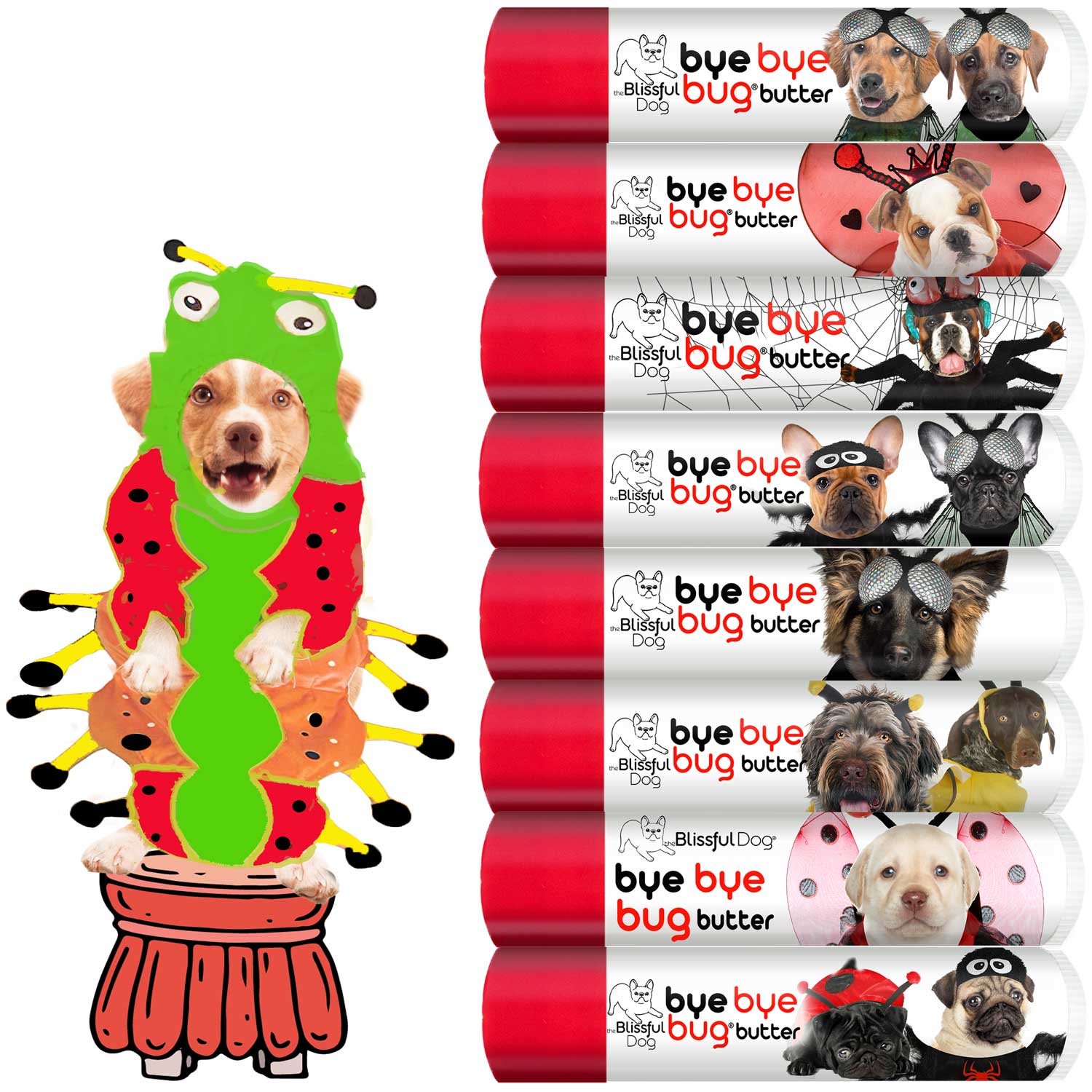 The Blissful Dog Bye Bye Bug™ Soap, Spray & Butter Bug Banishing Combo