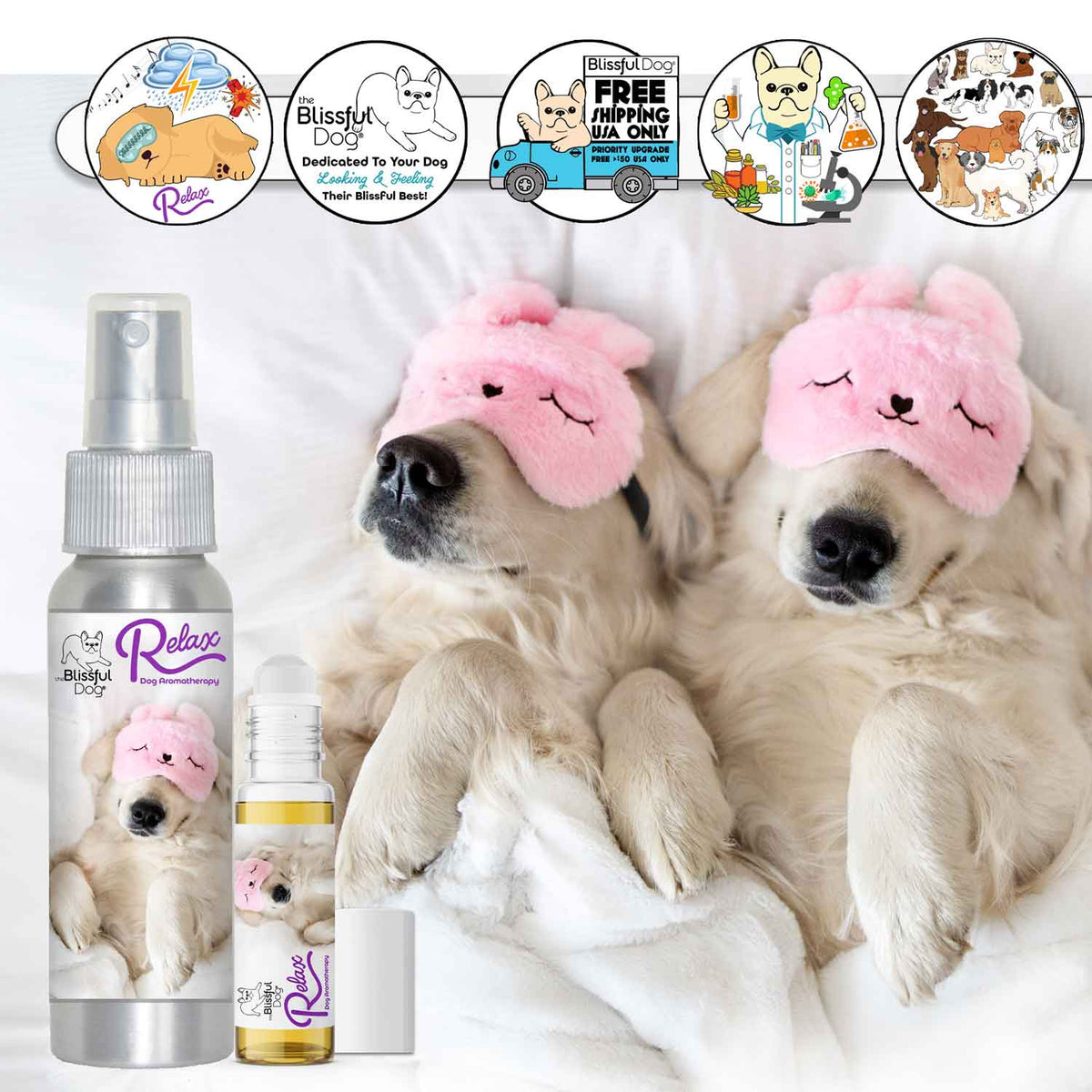 Dog Aromatherapy Sprays & Blends | Relaxing Spray for Dogs - The ...