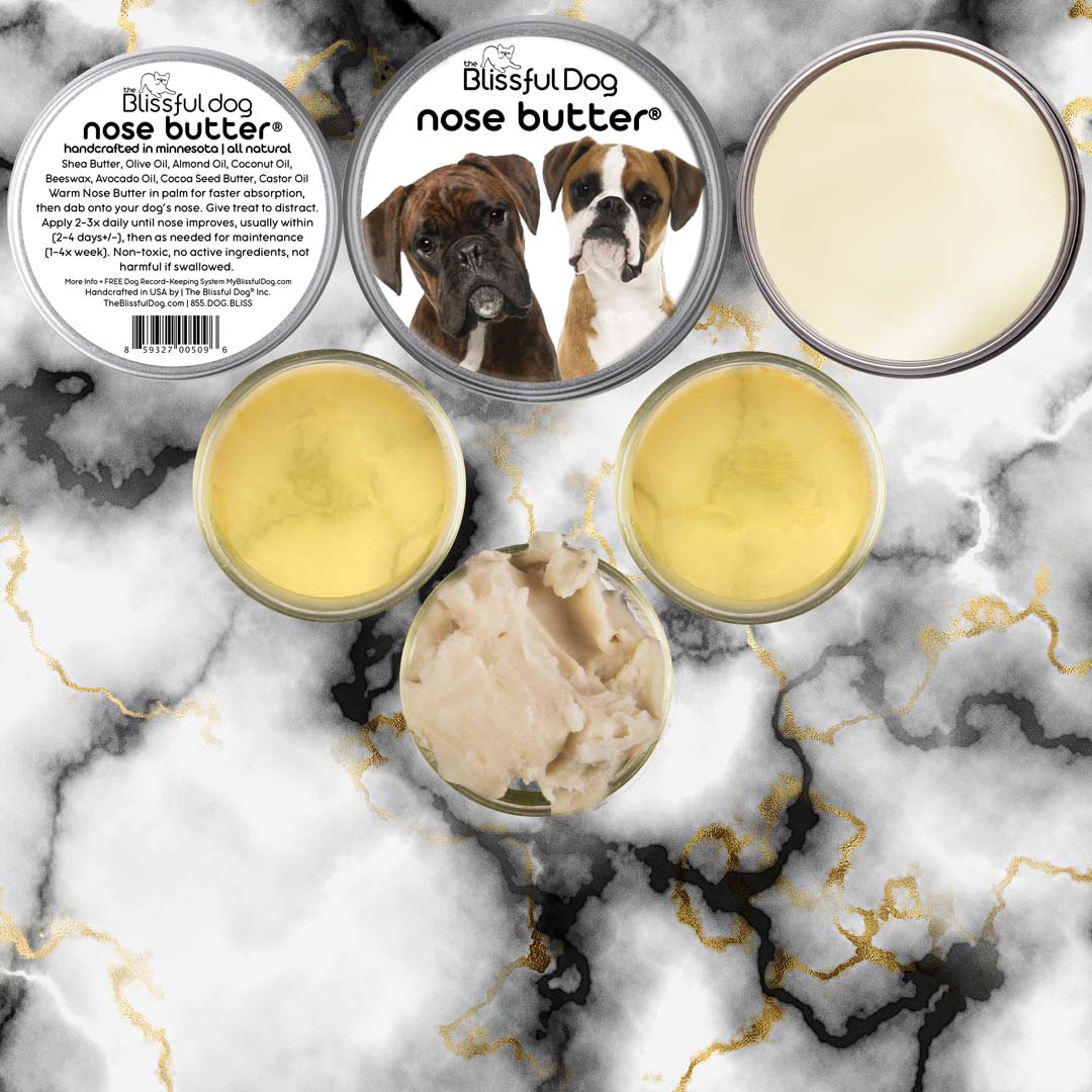 Boxer Custom Combo Kits for Boxer Dog Care - Dry Noses, Rough Paws+ ...